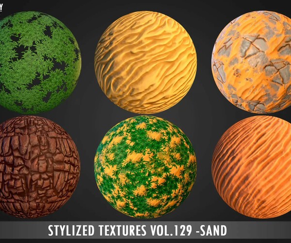 ArtStation - Sand Vol.129 - Stylized Textures | Game Assets