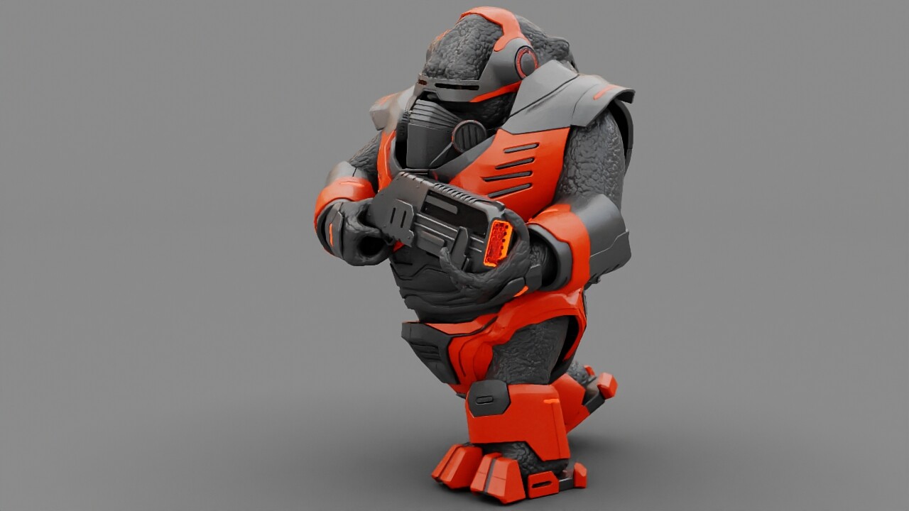 ArtStation - Alien Trooper (rigged - anmated character) | Game Assets