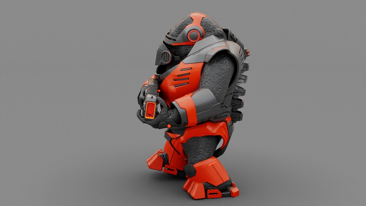 ArtStation - Alien Trooper (rigged - anmated character) | Game Assets