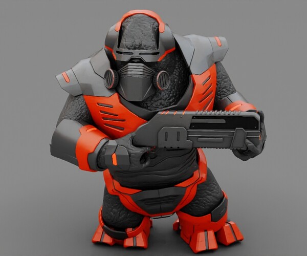 ArtStation - Alien Trooper (rigged - anmated character) | Game Assets