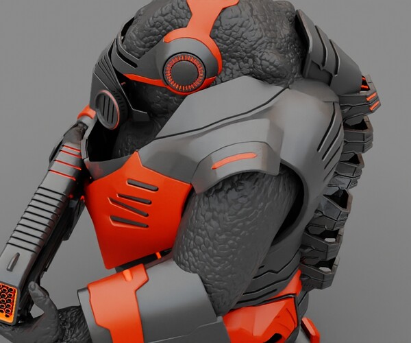 ArtStation - Alien Trooper (rigged - anmated character) | Game Assets