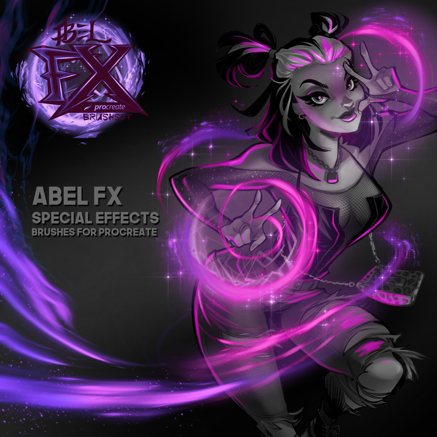 ArtStation - ABEL FX - Special FX brushes for PROCREATE | Brushes