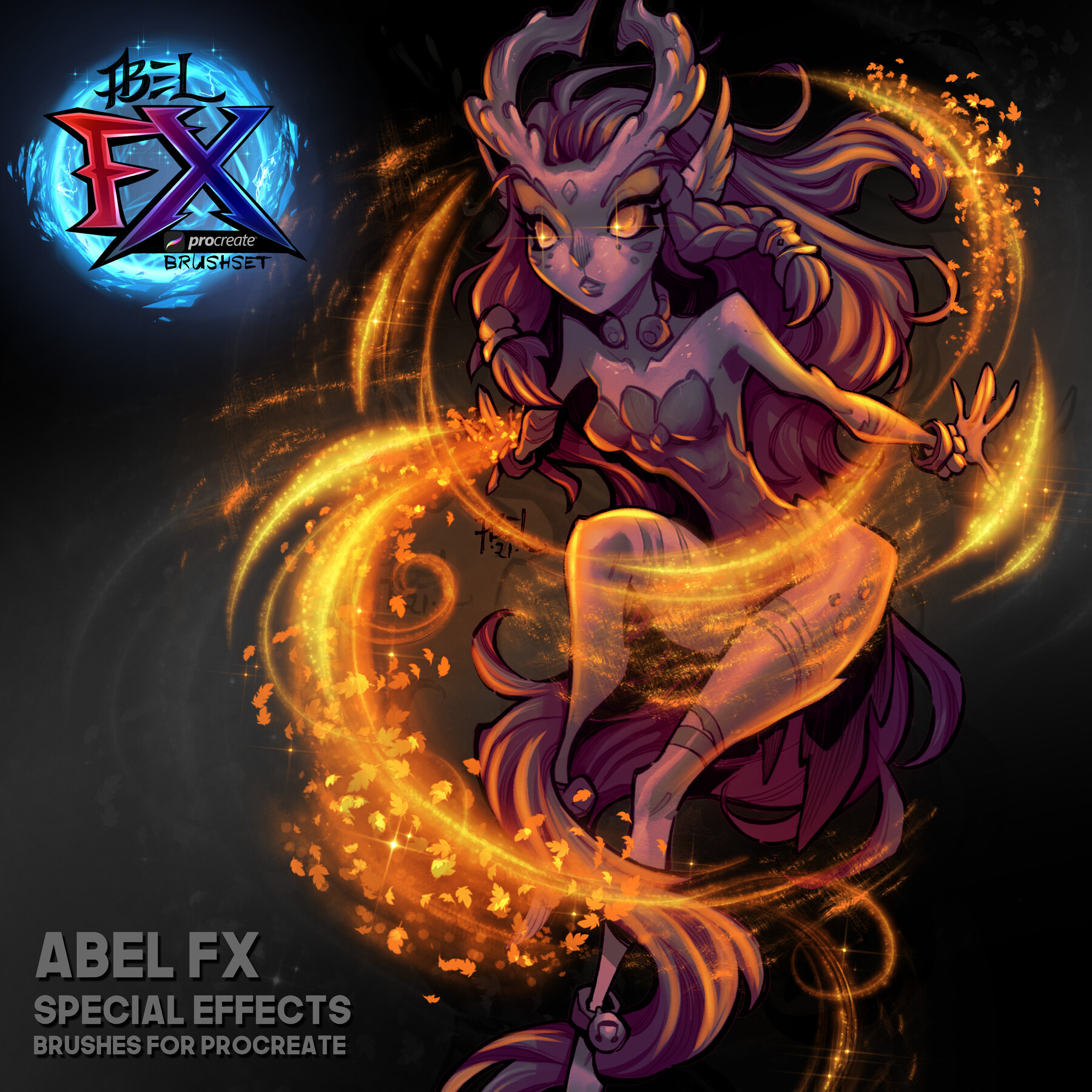 ArtStation - ABEL FX - Special FX brushes for PROCREATE | Brushes