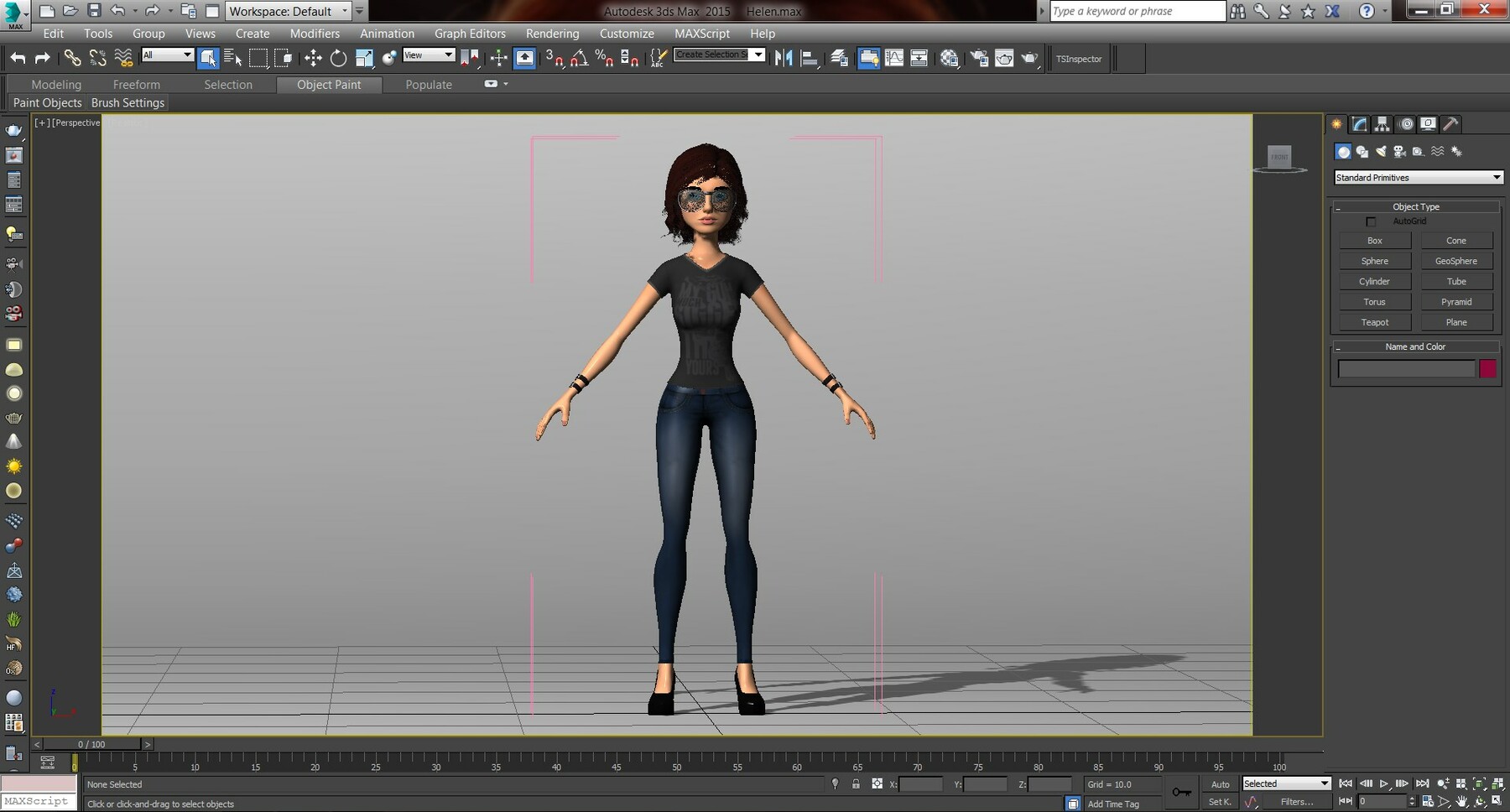 ArtStation - Helen Cartoon Girl | Game Assets