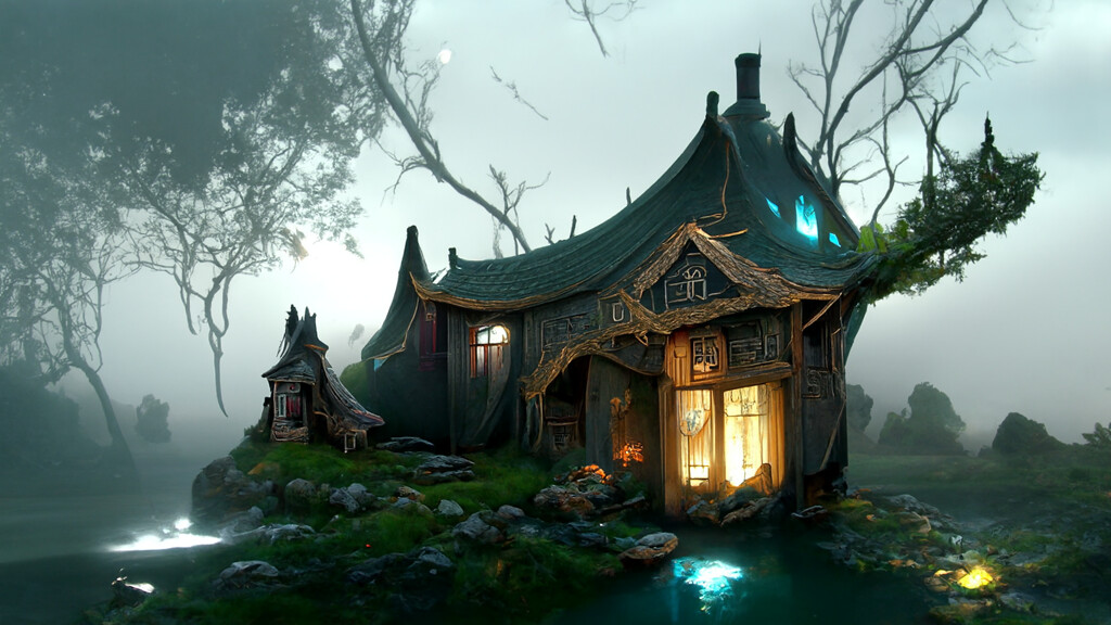 ArtStation - An enchanted cottage in the back of beyond | Artworks