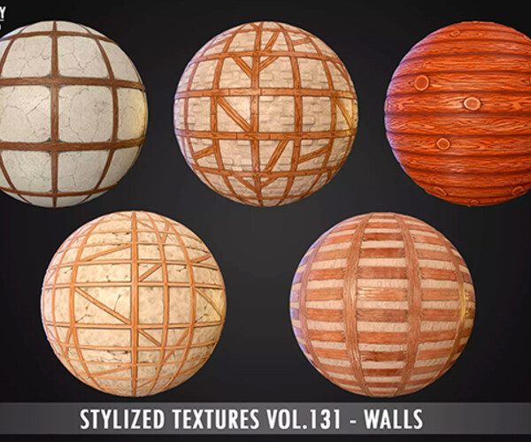 ArtStation - Walls Vol.131 - Stylized Textures | Game Assets