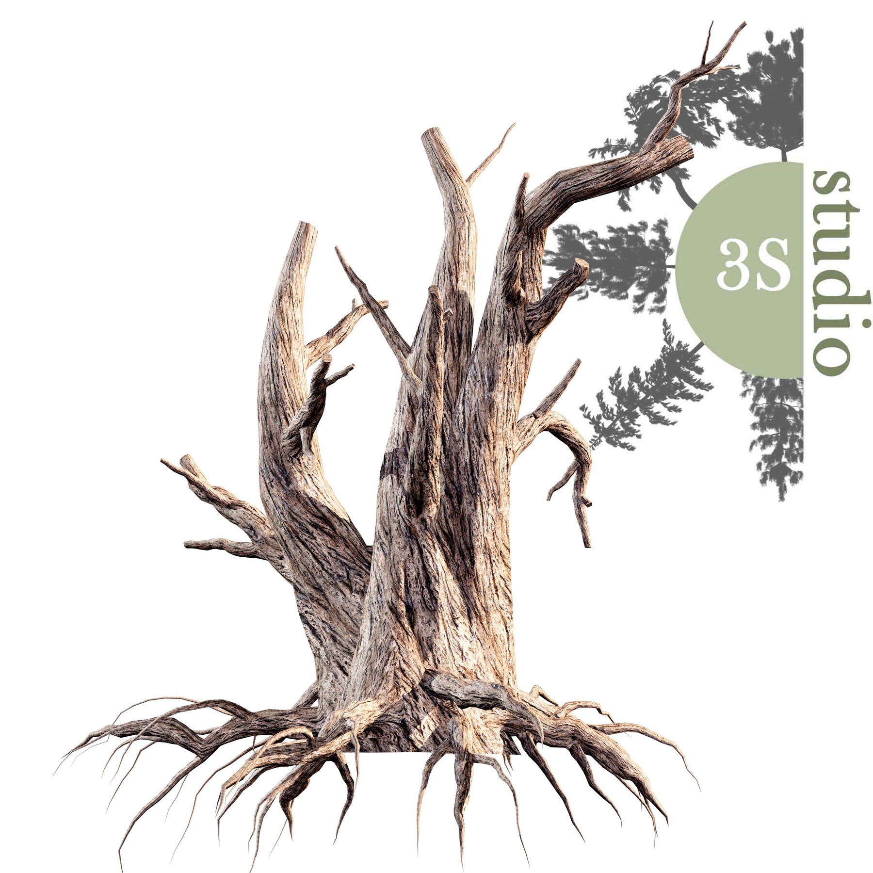 ArtStation - 5 Apocalypse Trees (scary desert) | Game Assets