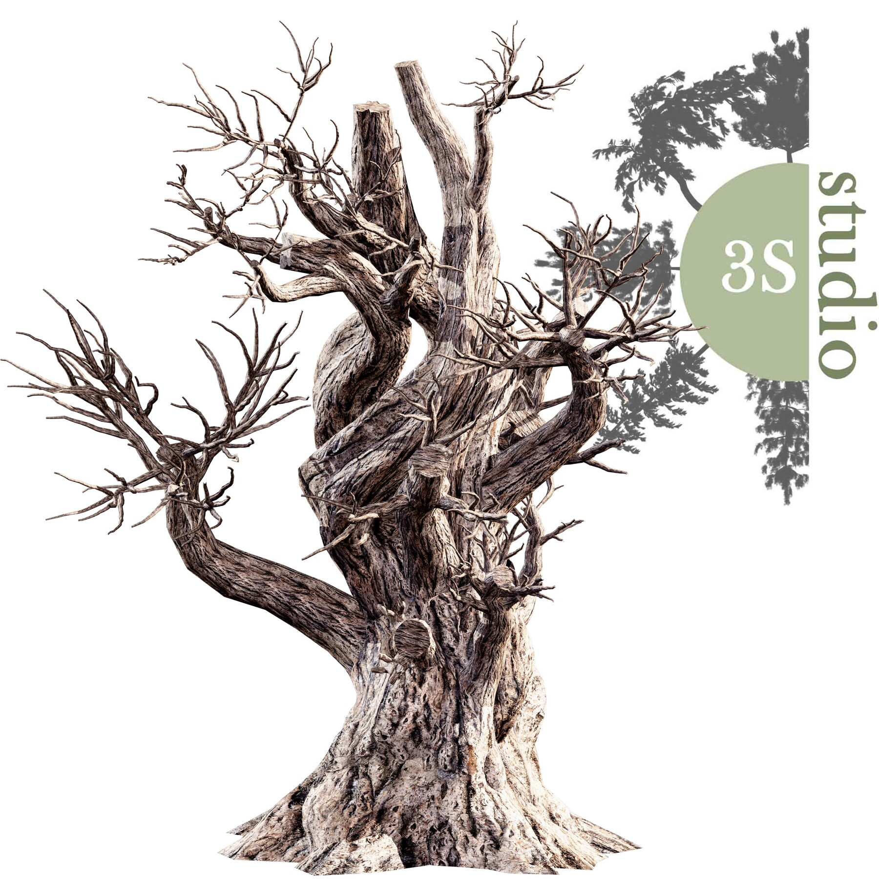 ArtStation - 5 Apocalypse Trees (scary desert) | Game Assets