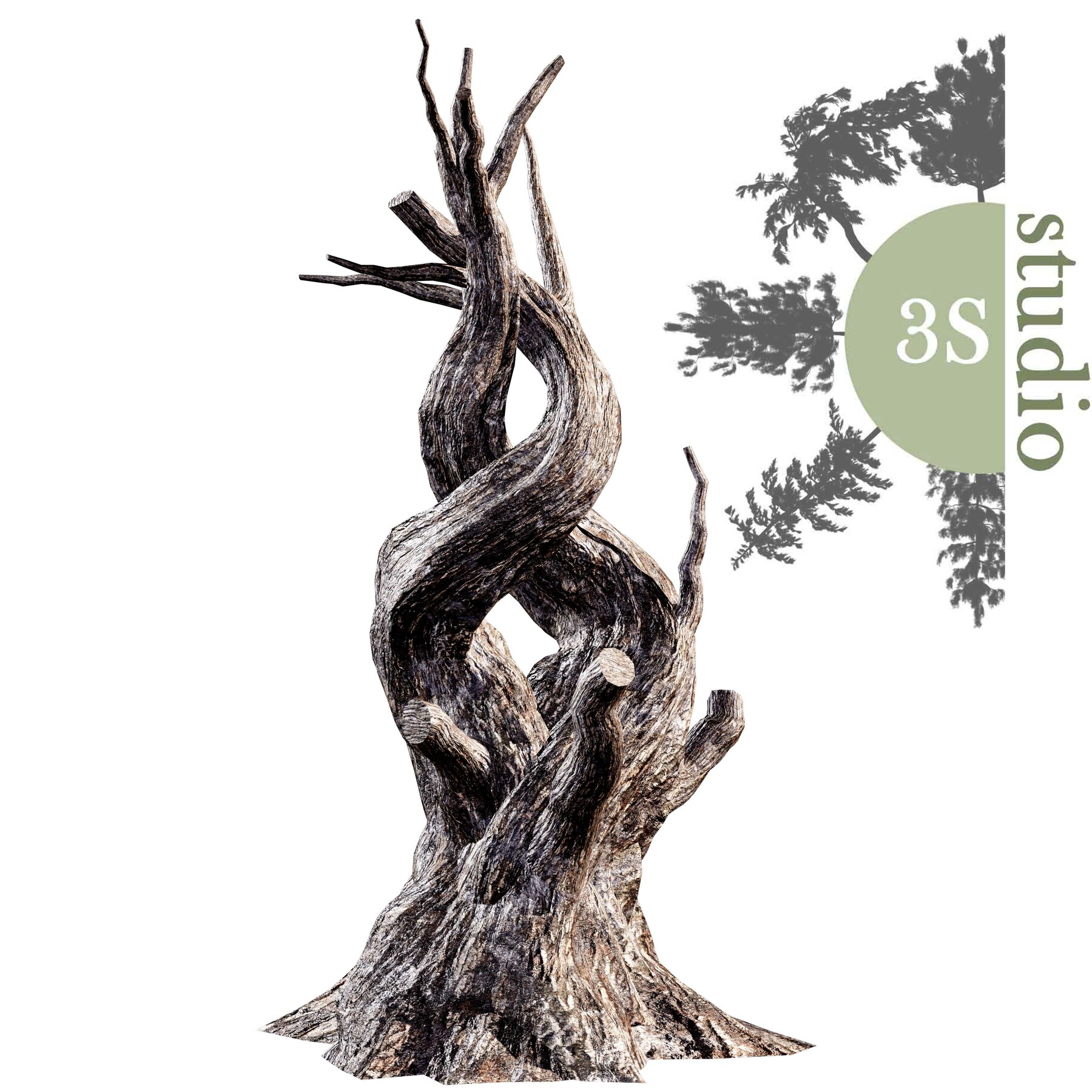 ArtStation - 5 Apocalypse Trees (scary desert) | Game Assets