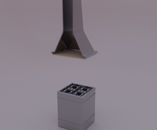 ArtStation - Oven and a cooker hood | Game Assets