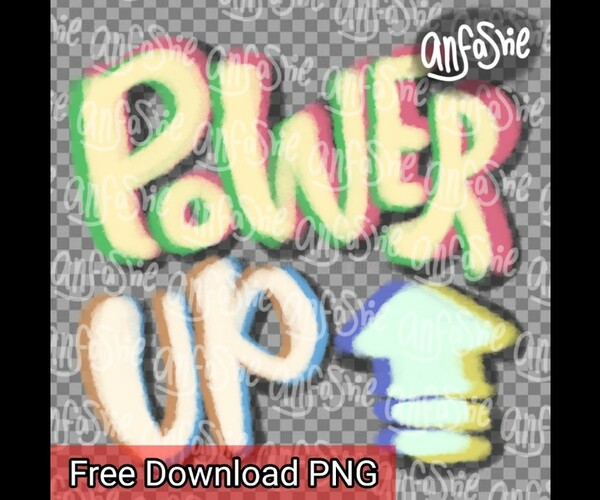 ArtStation - [Free Download] Power Up PNG | No Watermark - Digital ...