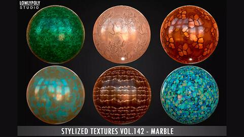 ArtStation - Marble Vol.142 - Stylized Textures | Game Assets