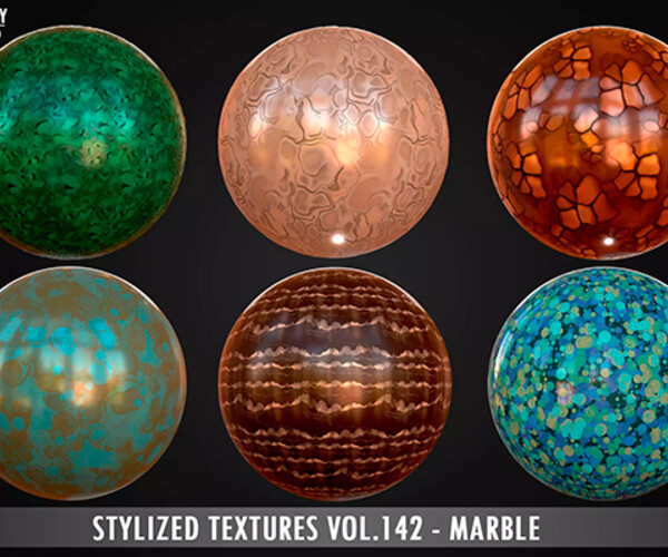 ArtStation - Marble Vol.142 - Stylized Textures | Game Assets