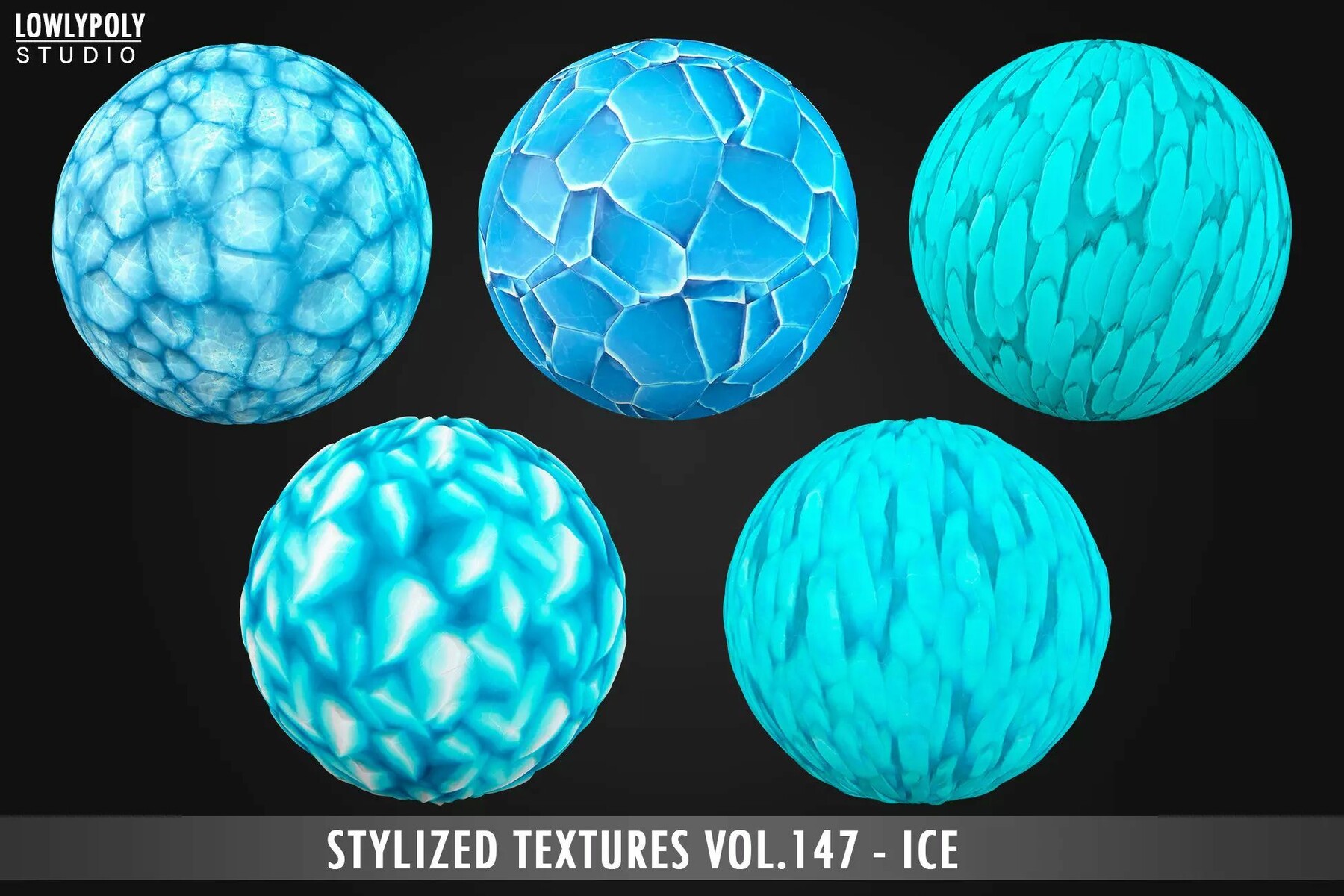 ArtStation - Ice Vol.147 - Stylized Textures | Game Assets