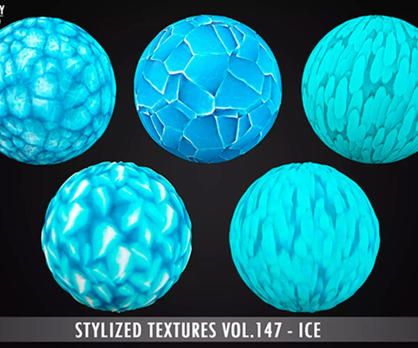 ArtStation - Ice Vol.147 - Stylized Textures | Game Assets