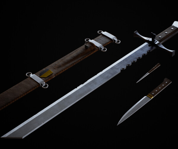ArtStation - Langes Messer 3D Asset | Game Assets