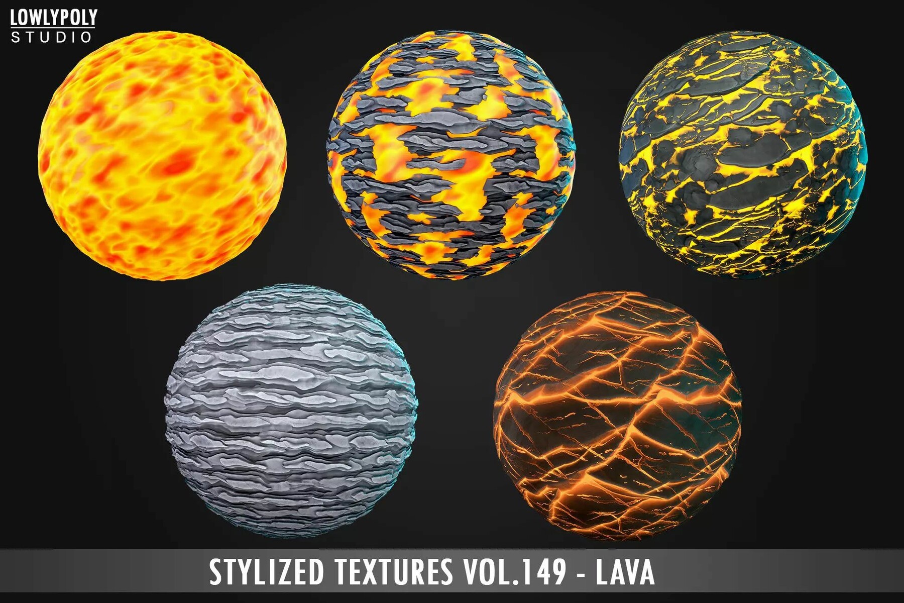 ArtStation - Lava Vol.149 - Stylized Textures | Game Assets