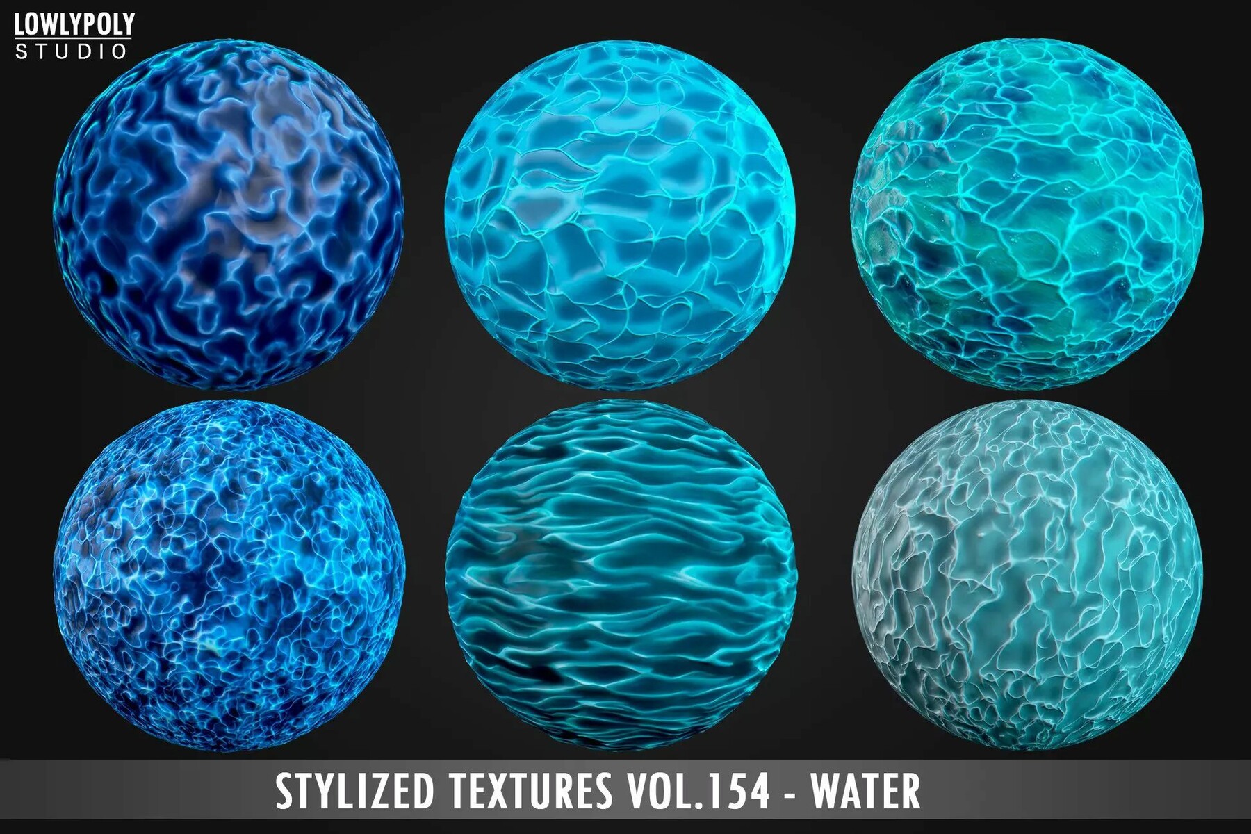 ArtStation - Stylized Water Vol.154 - Hand Painted Textures | Game Assets