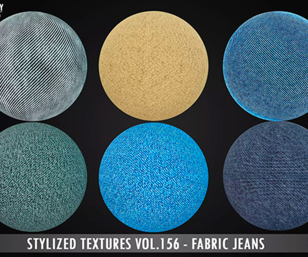 ArtStation - Stylized Fabric Jeans Vol.156 - Hand Painted Textures ...