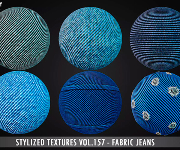 ArtStation - Stylized Jeans Vol.157 - Hand Painted Textures | Game Assets