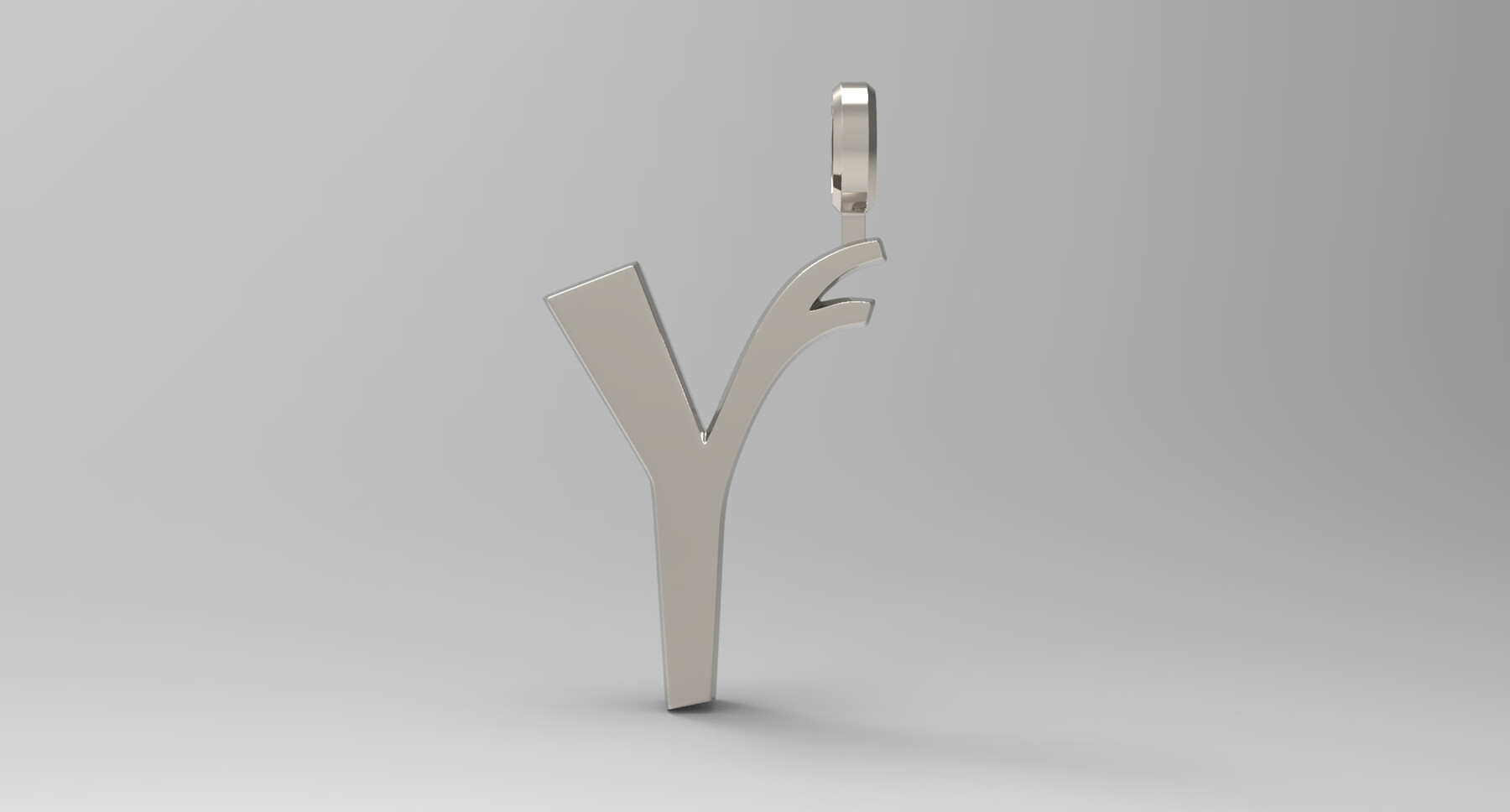 ArtStation - Y Letter Pendant Platinum | Resources