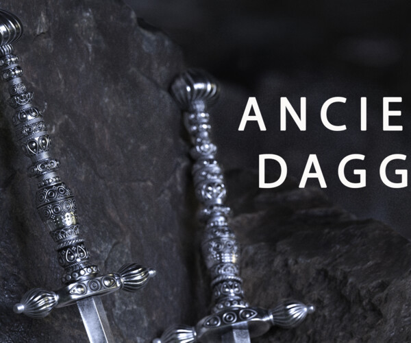 ArtStation - Ancient Dagger | Game Assets
