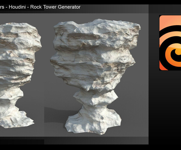 ArtStation - Substance and Houdini Rock Towers - artmdk | Game Assets