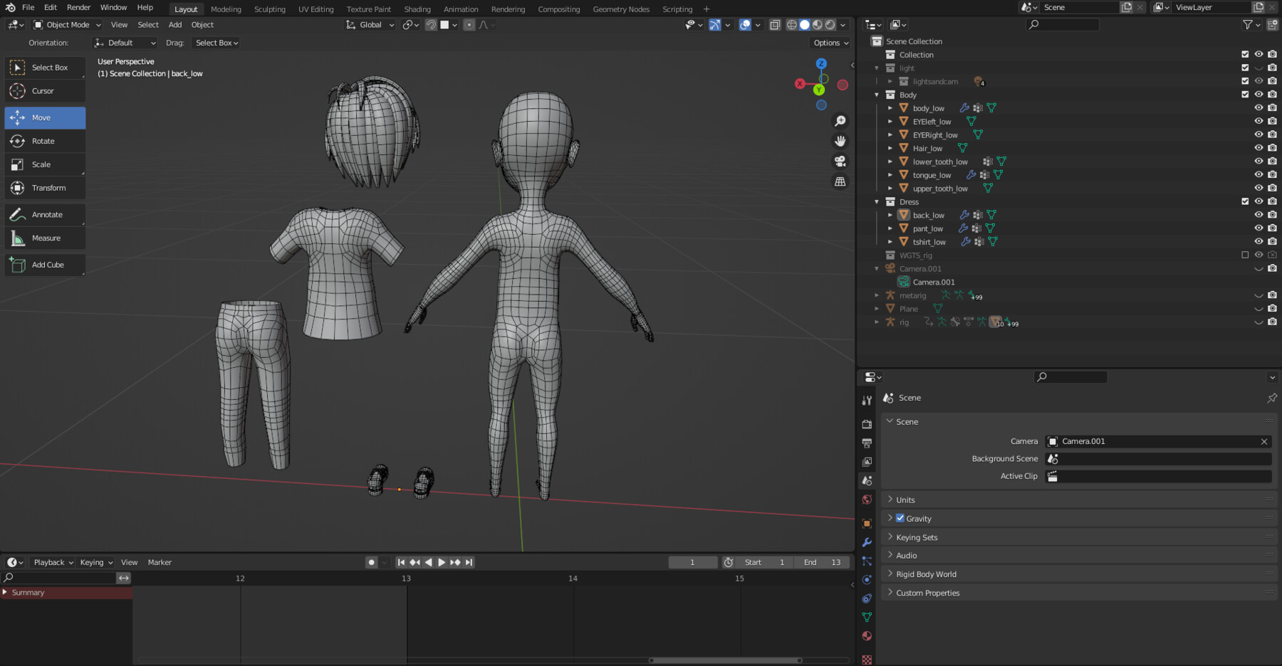 ArtStation - Cartoon teen boy rigged with Unity | Game Assets