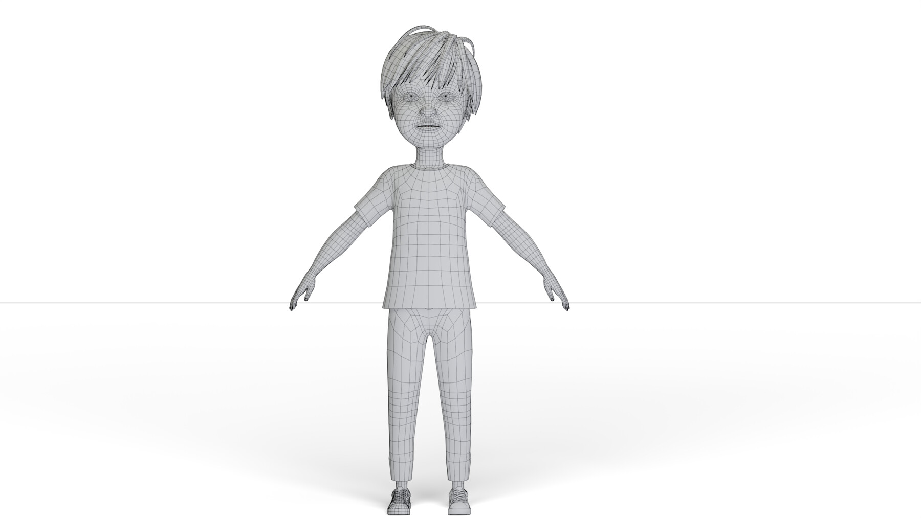 ArtStation - Cartoon teen boy rigged with Unity | Game Assets