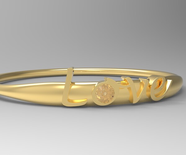 ArtStation - Love Ring Gold with Diamond | Resources