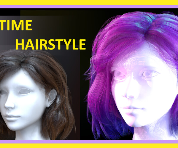 ArtStation - Hair Real-Time Hairstyle 3D Model | Game Assets