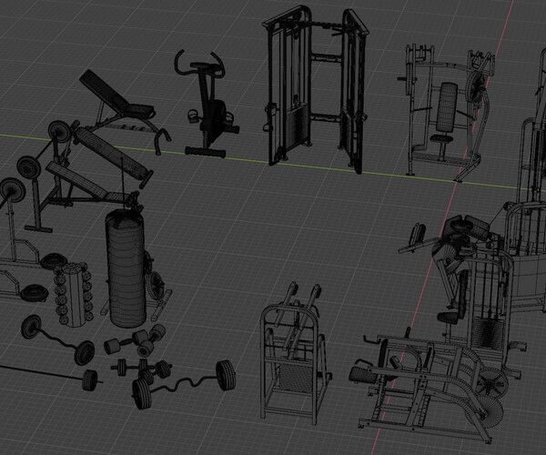 ArtStation - 3D Gym Equipment Pack | Resources