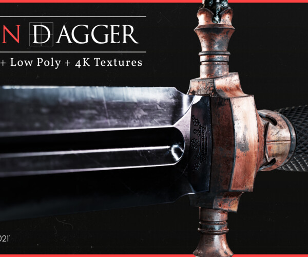 ArtStation - Twin Dagger - Full Prop (Model and Textures) | Resources
