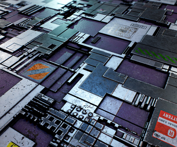 ArtStation - PBR - PCB BOARD, INTEGRATED CIRCUIT, TECH - 04 - 4K ...