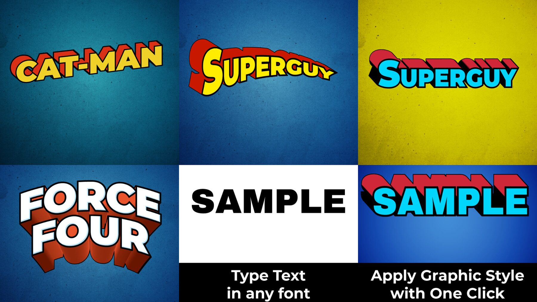 ArtStation - Comic Book Titles Vol 3 - Editable Graphic Styles | Artworks