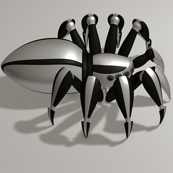 ArtStation - Spider Bot Sci-Fi 3D Model | Game Assets