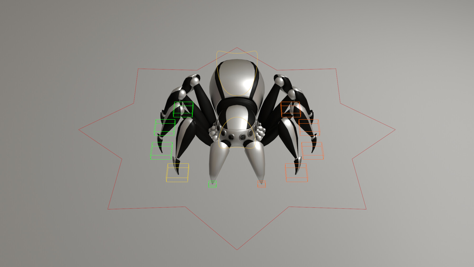 ArtStation - Spider Bot Sci-Fi 3D Model | Game Assets