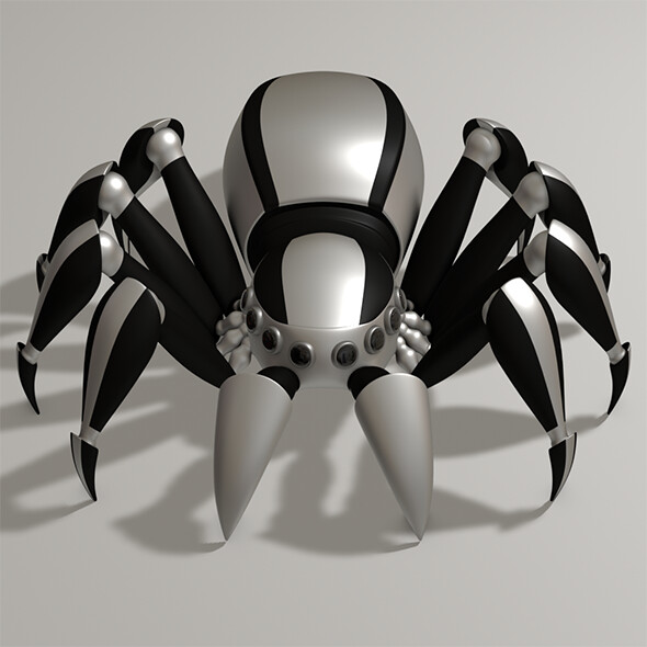 ArtStation - Spider Bot Sci-Fi 3D Model | Game Assets