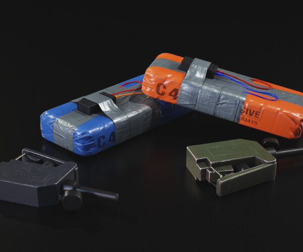 ArtStation - Remote C4 explosive | Game Assets