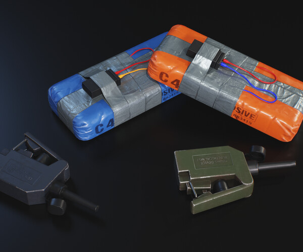 ArtStation - Remote C4 explosive | Game Assets