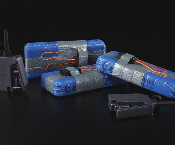 ArtStation - Remote C4 explosive | Game Assets