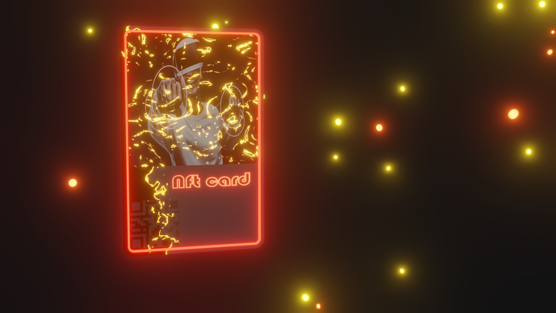 ArtStation - Animated 3D NFT Template card with fire effect EEVEE ...