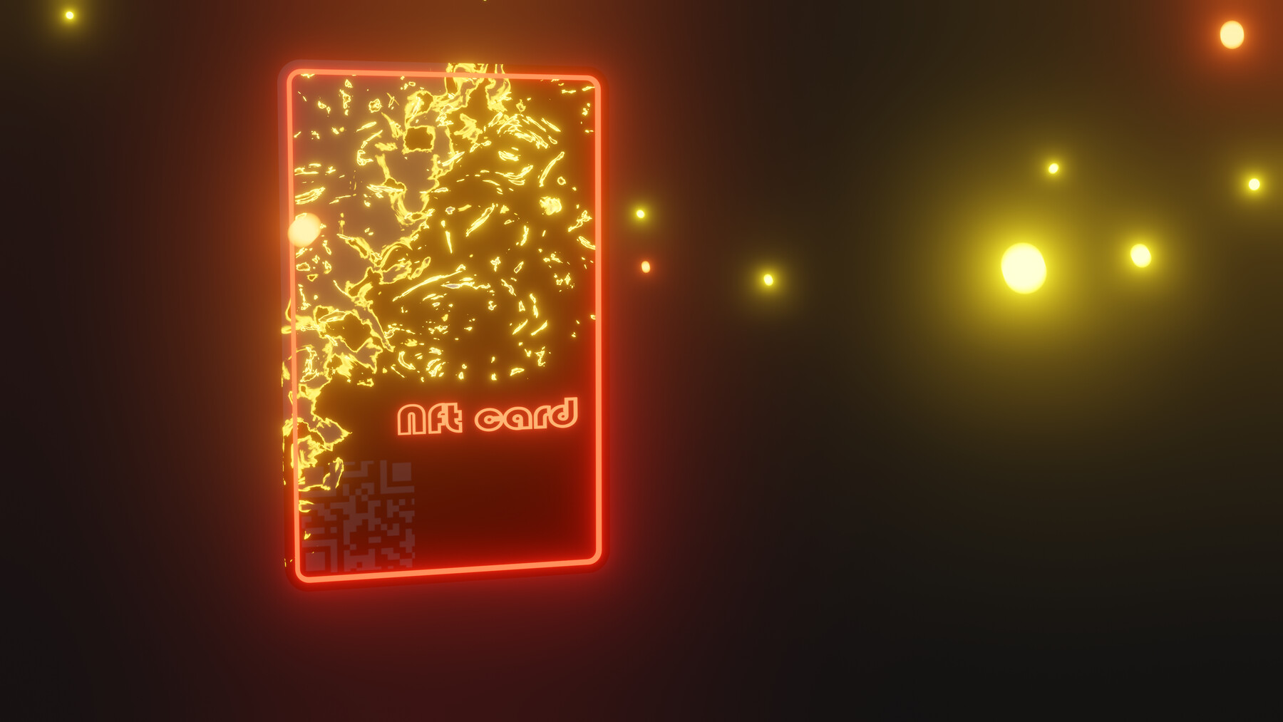 ArtStation - Animated 3D NFT Template card with fire effect EEVEE ...