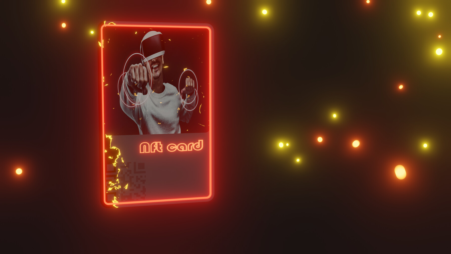 ArtStation - Animated 3D NFT Template card with fire effect EEVEE ...