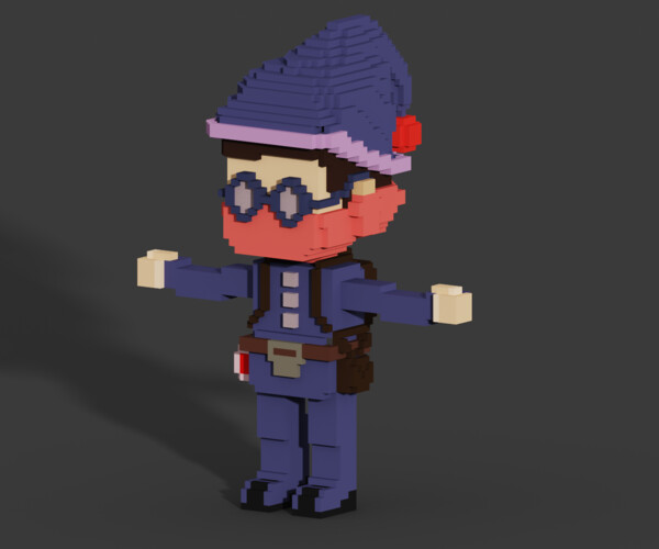 ArtStation - Voxel Character - Human | Game Assets