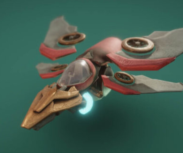 ArtStation - Resources - Aircraft - SpaceShip - Sci-fi bee Futuristic ...