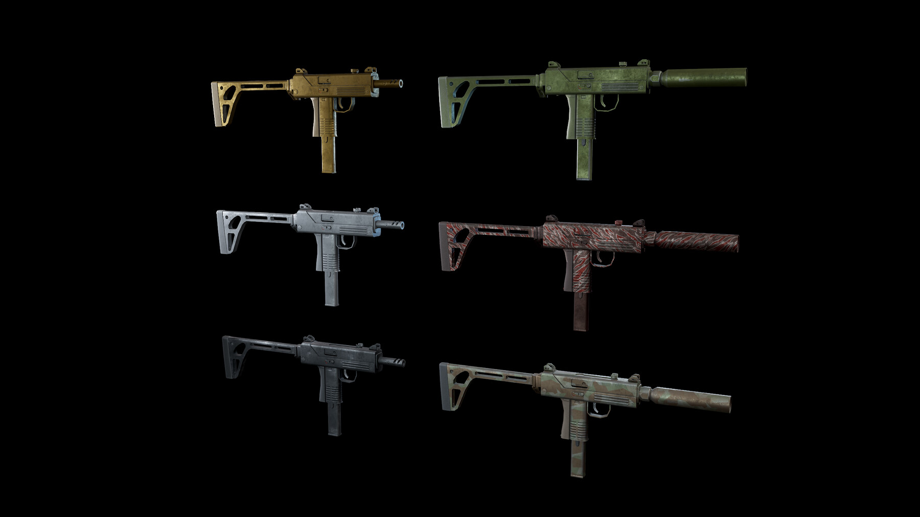 ArtStation - Submachine gun | Game Assets