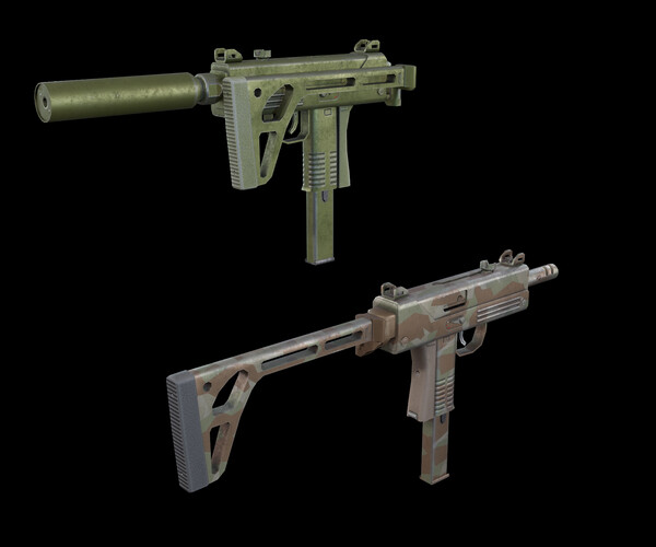 ArtStation - Submachine gun | Game Assets