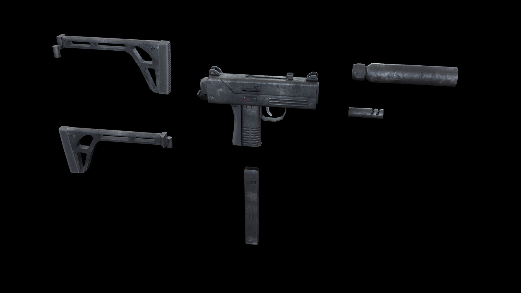 ArtStation - Submachine gun | Game Assets
