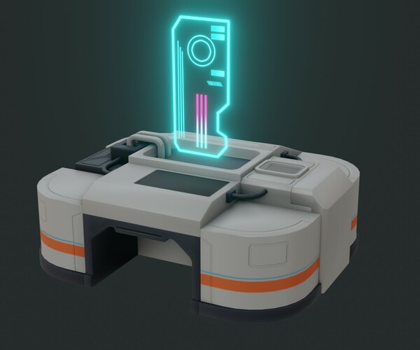 ArtStation - Sci-Fi Control Panel - Low Poly - Game Ready - PBR | Game ...